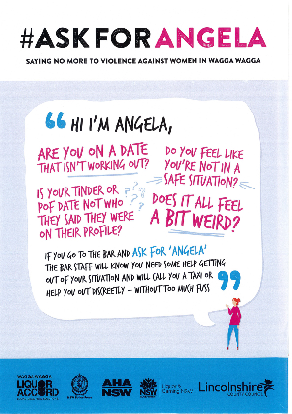 Wagga Wagga says 'Ask For Angela' - Australian Hotelier